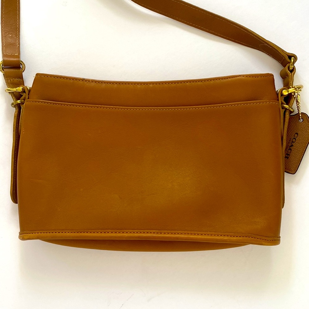 Coach Vintage #9802 Rare Equestrian Bag Tan And Brass… - Gem